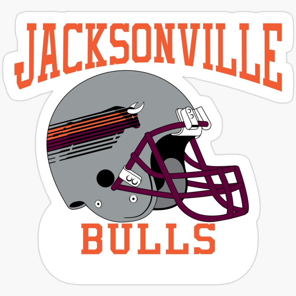 Jacksonville Bulls Helmet Sticker Baseball Sticker, Football Sticker ...