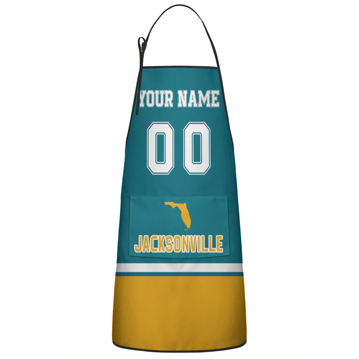 Jacksonville Custom Aprons for Men Women, Personalized Football Style ...