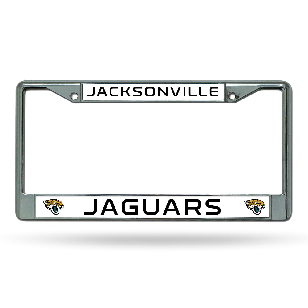 Jacksonville Football Jaguars Chrome Metal License Plate Frame ...