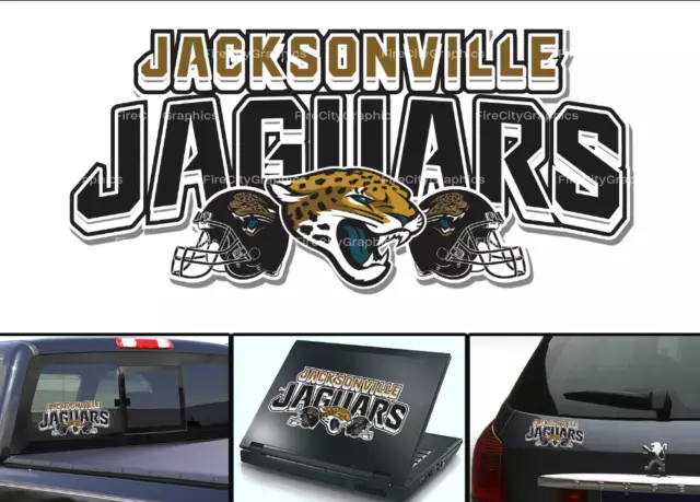 Jacksonville Jacksonville Football Team Sticker Decal Car Truck Window ...