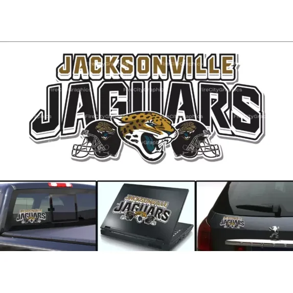 Jacksonville Jacksonville Football Team Sticker Decal Car Truck Window ...