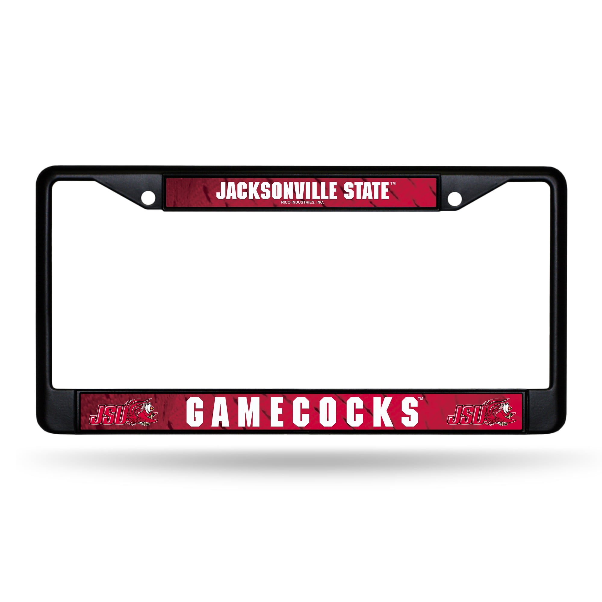 Jacksonville State Gamecocks NCAA Black Metal License Plate Frame ...