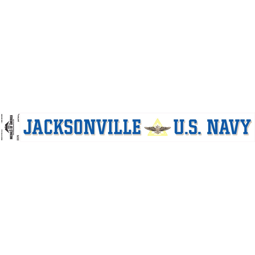 Jacksonville US Navy Window Decal - Walmart.com