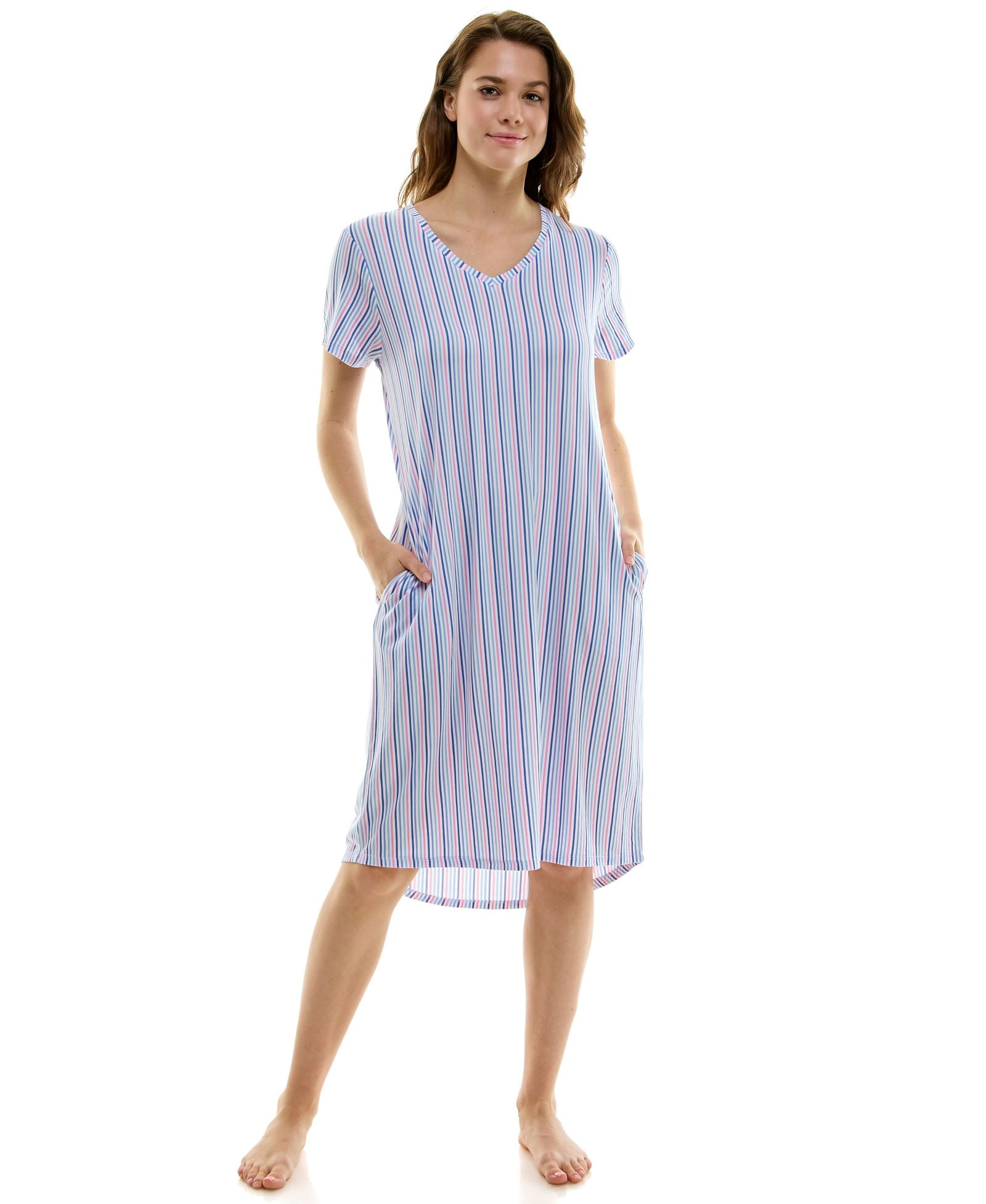 Jaclyn Intimates Junior Woman's Lush Luxe Short Sleeve Sleepshirt ...