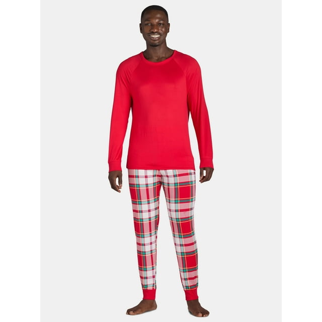 Jaclyn Holiday Plaid Matching Family Pajama Set, 2-Piece, Men’s - Walmart.com