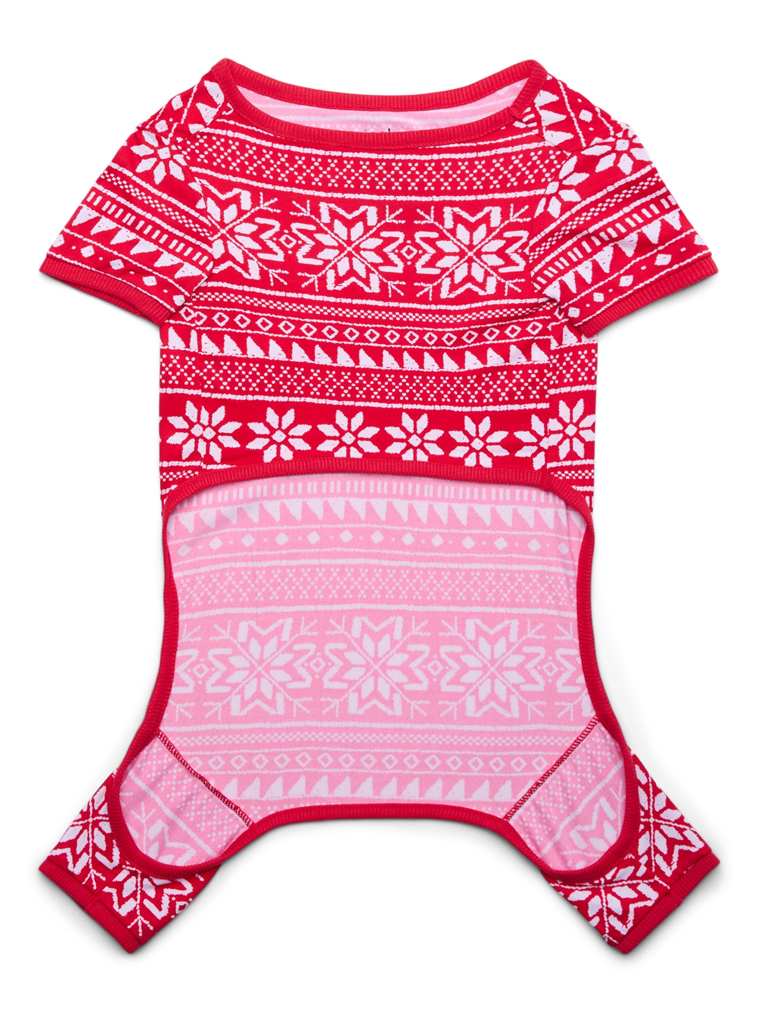 Jaclyn Pet Red Fair Isle Family Sleep Holiday Pajama Set, 1-Piece, One ...