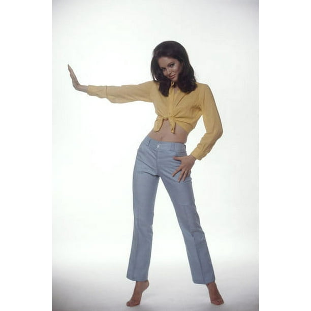 Jaclyn Smith cute barefoot image with bare midriff 1970's 24x36 Poster - Walmart Business Supplies