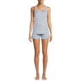 Jaclyn Tank Top and Shorts, 2-Piece Pajama Set - Walmart.com