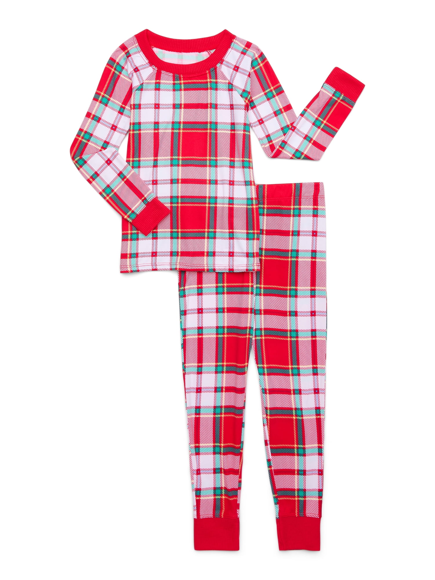 Jaclyn Toddler Red AOP Plaid Family Sleep Holiday 2-Piece Pajama Set ...