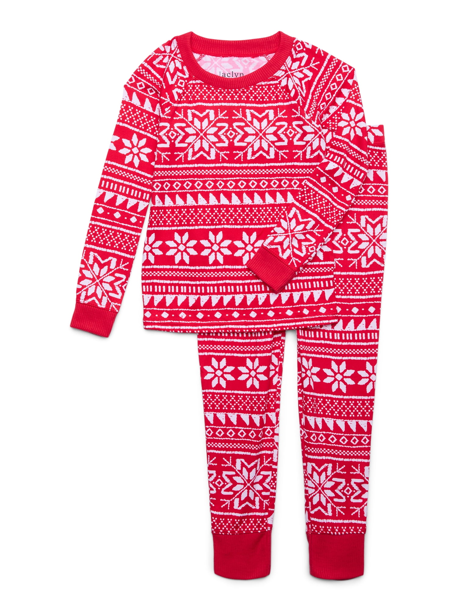 Jaclyn Toddler Red Fair Isle Family Sleep Holiday Pajama Set, 2-Piece ...