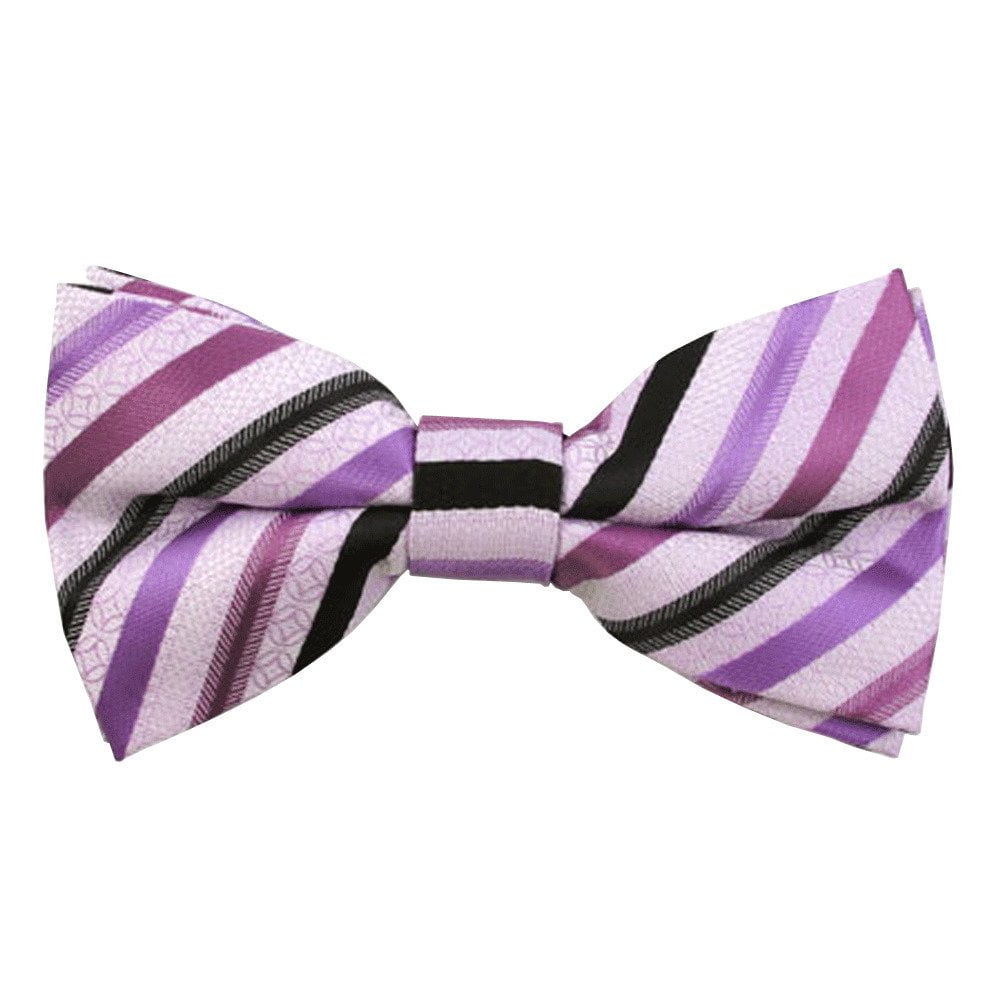 Jacob Alexander Men's 3-Tone Adjustable Pre-Tied Banded Bow Tie ...