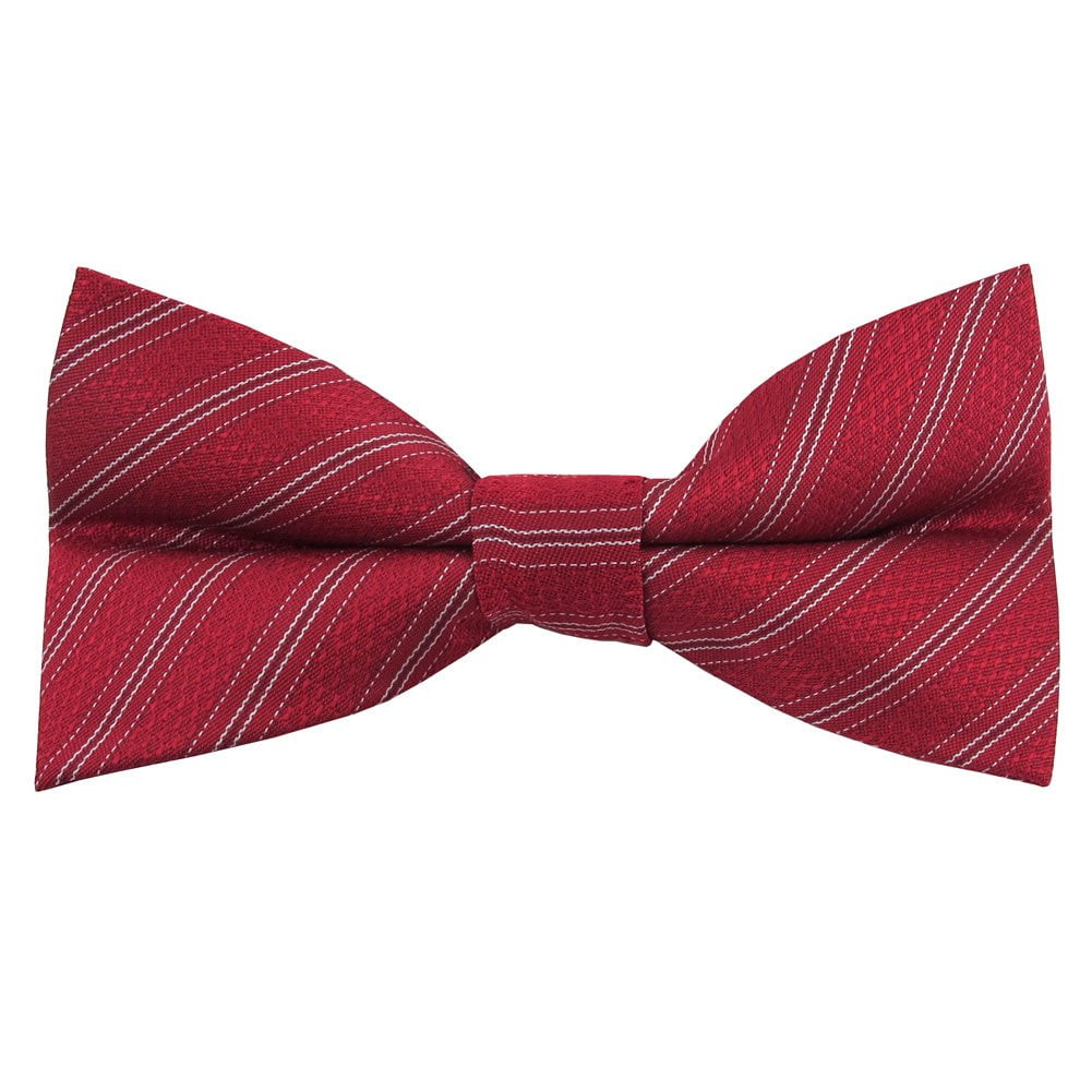Jacob Alexander Men's Amazing Adjustable Pre-Tied Banded Bow Tie - Red ...