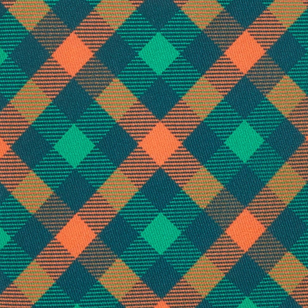 Jacob Alexander Men's Diagonal Checkered Plaid Pocket Square - Green ...