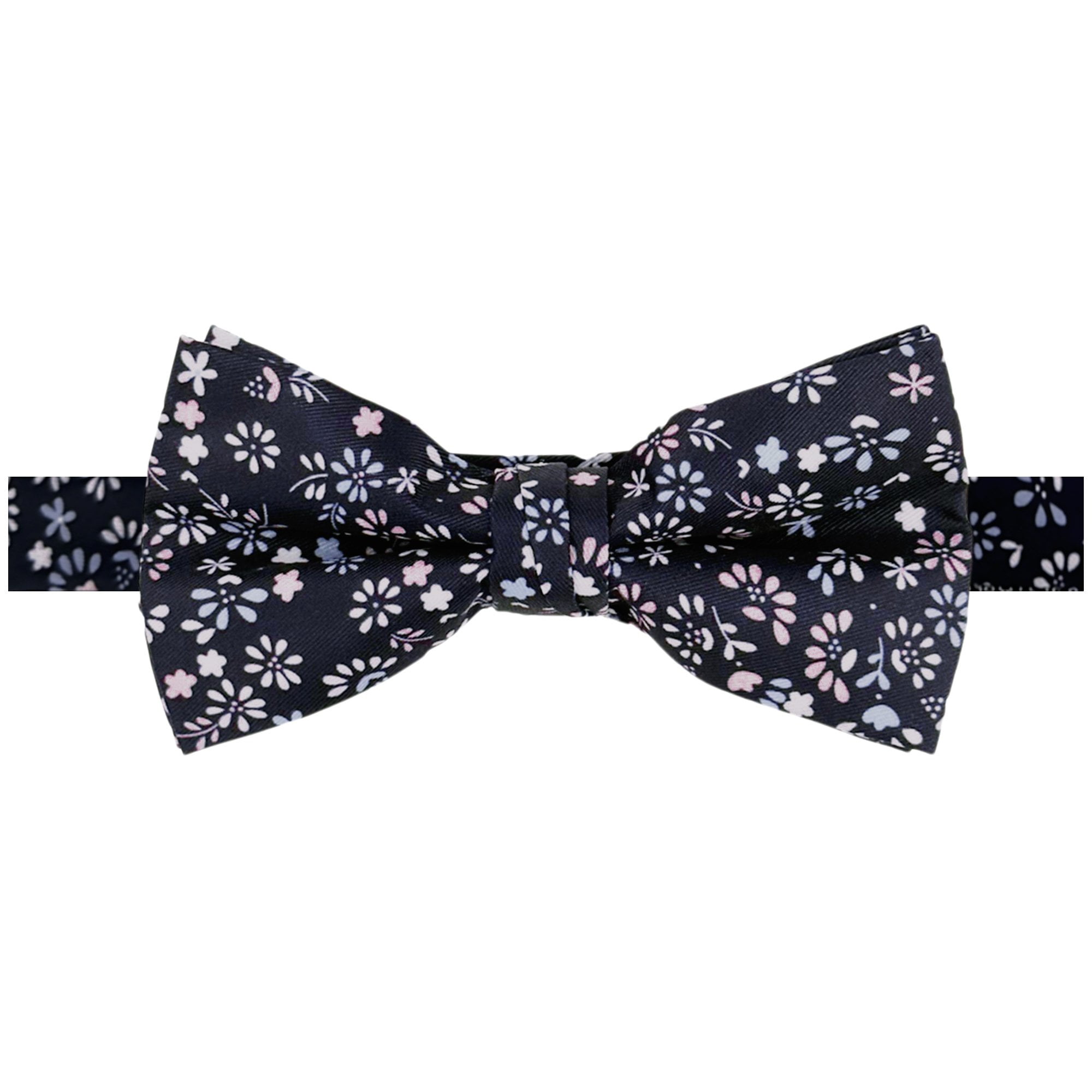 Jacob Alexander Men's Ditsy Floral Pattern Pre-Tied Adjustable Banded ...