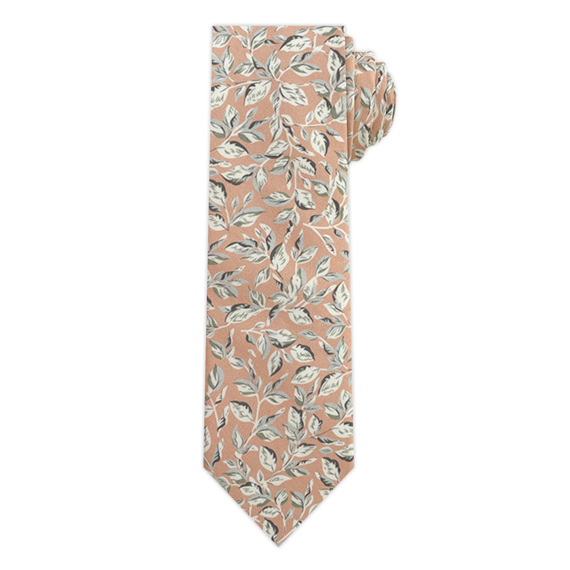 Jacob Alexander Men's Garden Vines Floral Pattern Regular Length Neck ...