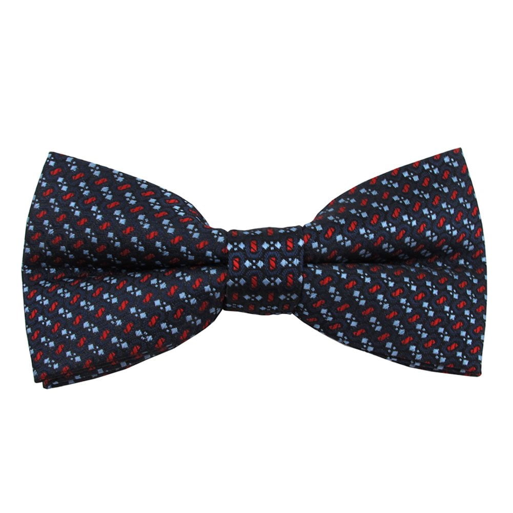 Jacob Alexander Men's Mystery Adjustable Pre-Tied Banded Bow Tie - Navy ...