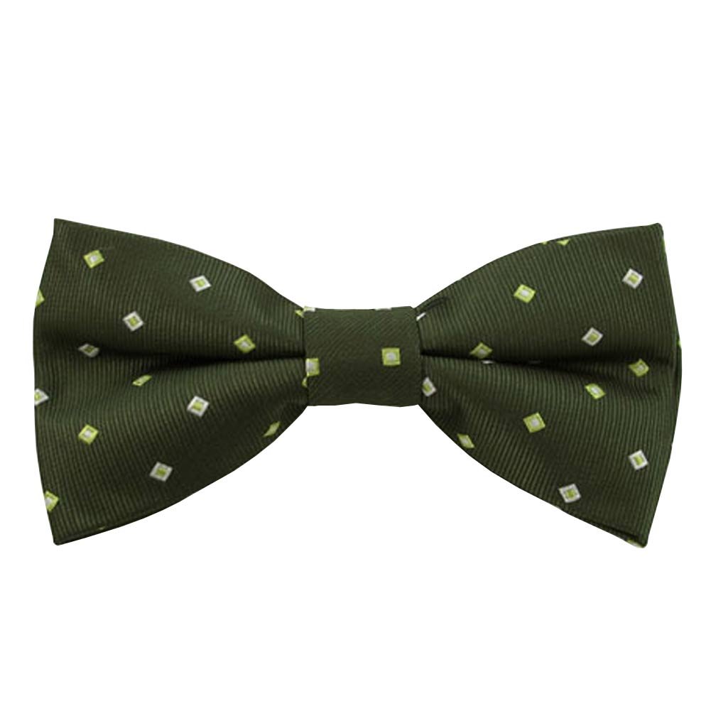 Jacob Alexander Men's Pattern Adjustable Pre-Tied Banded Bow Tie - Dark ...