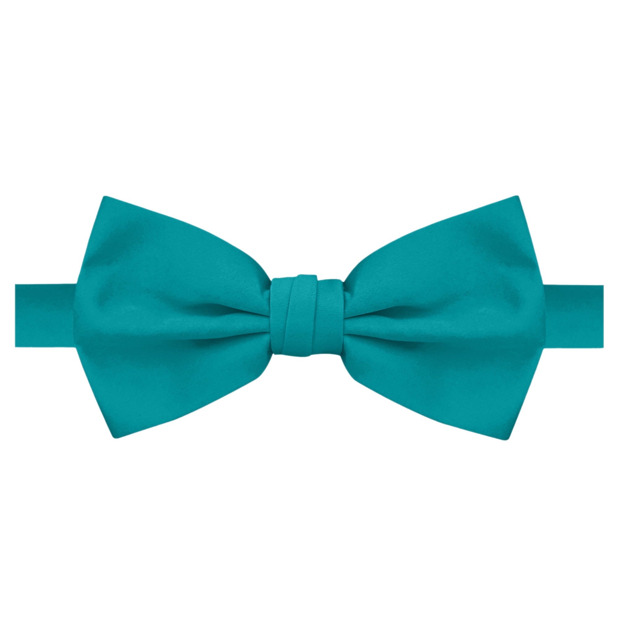 Jacob Alexander Men's Pre-Tied Banded Adjustable Solid Color Bow Tie ...