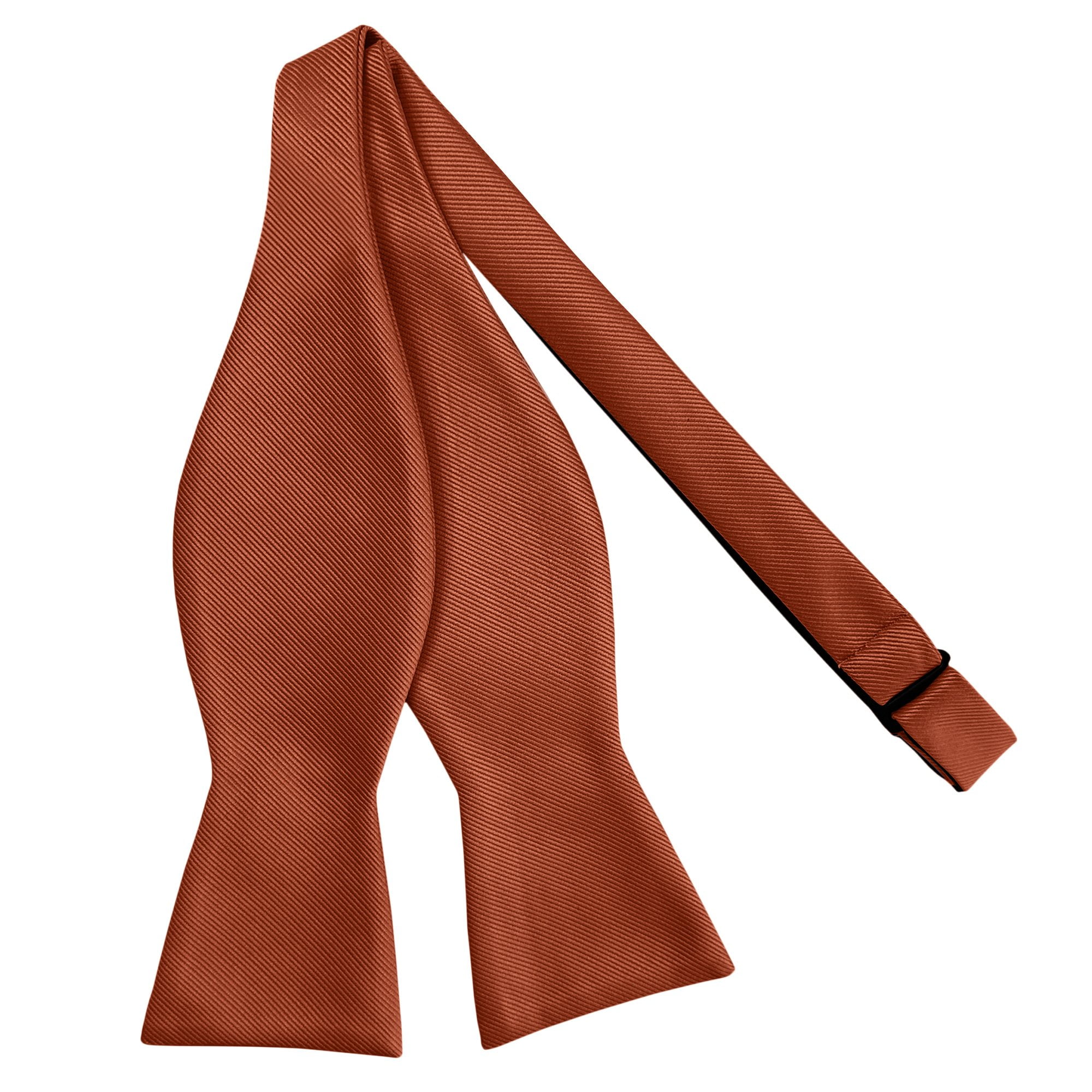 Jacob Alexander Men's Silk Blend Solid Color Traditional Freestyle Self ...