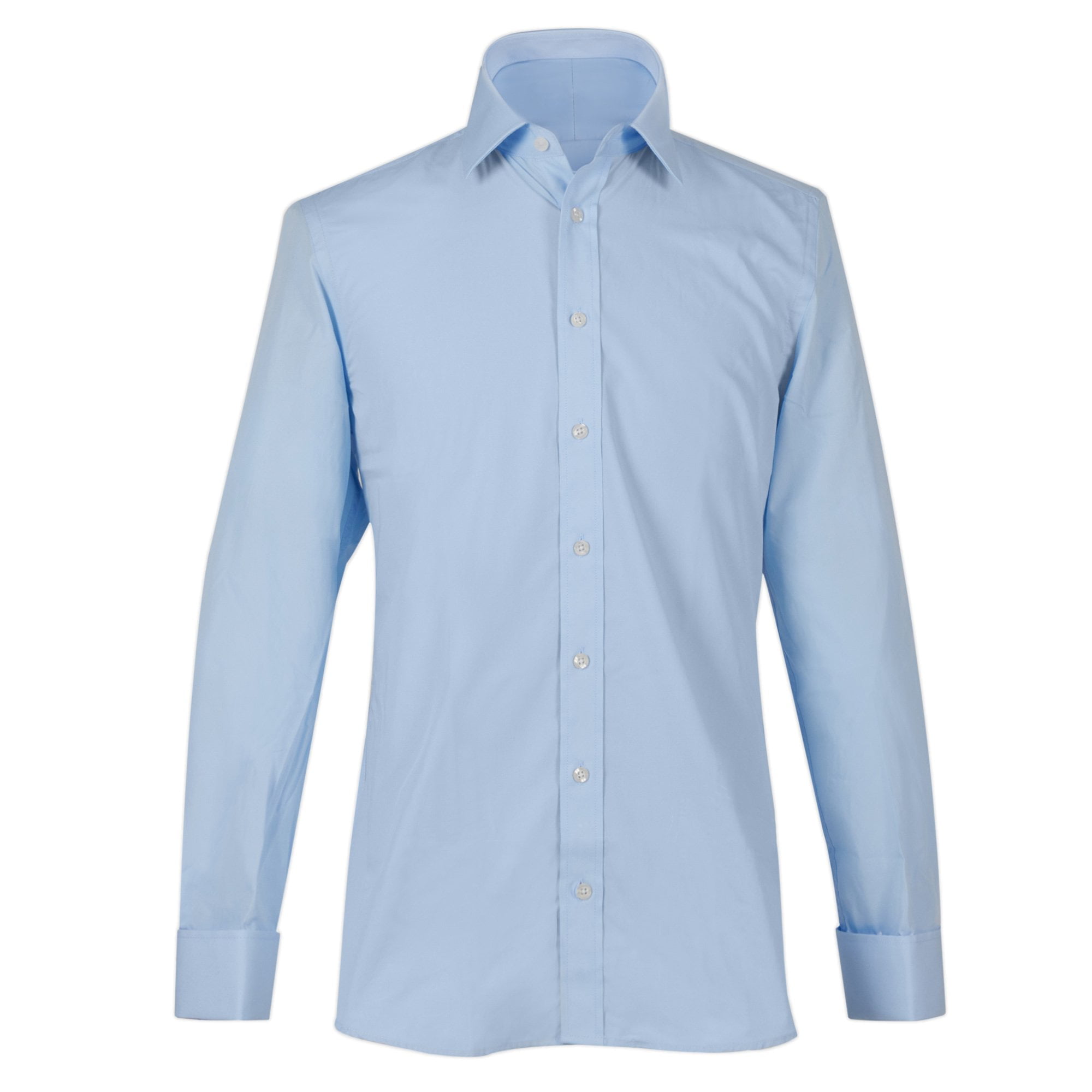Jacob Alexander Men's Solid French Cuff Dress Shirt - Light Blue - Slim ...