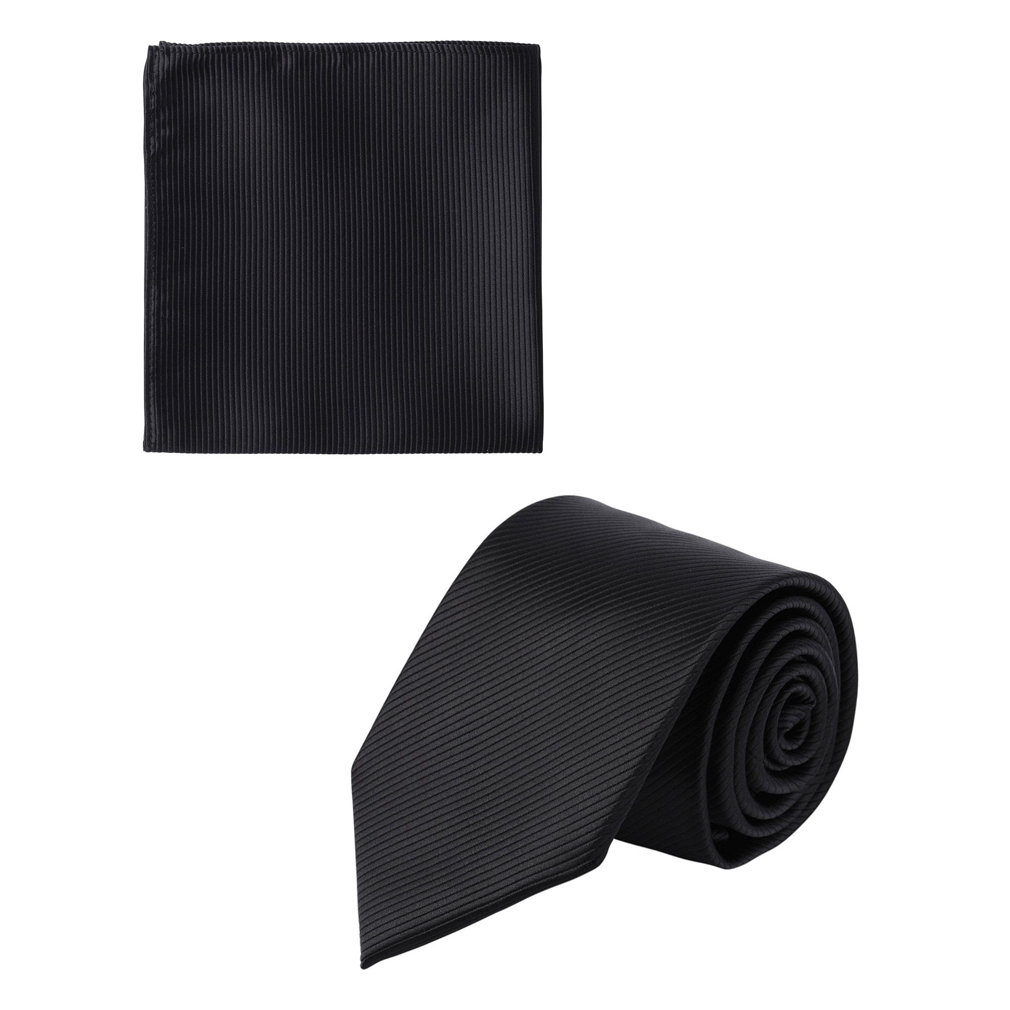 Jacob Alexander Men's Tone on Tone Corded Regular Neck Tie and Pocket ...