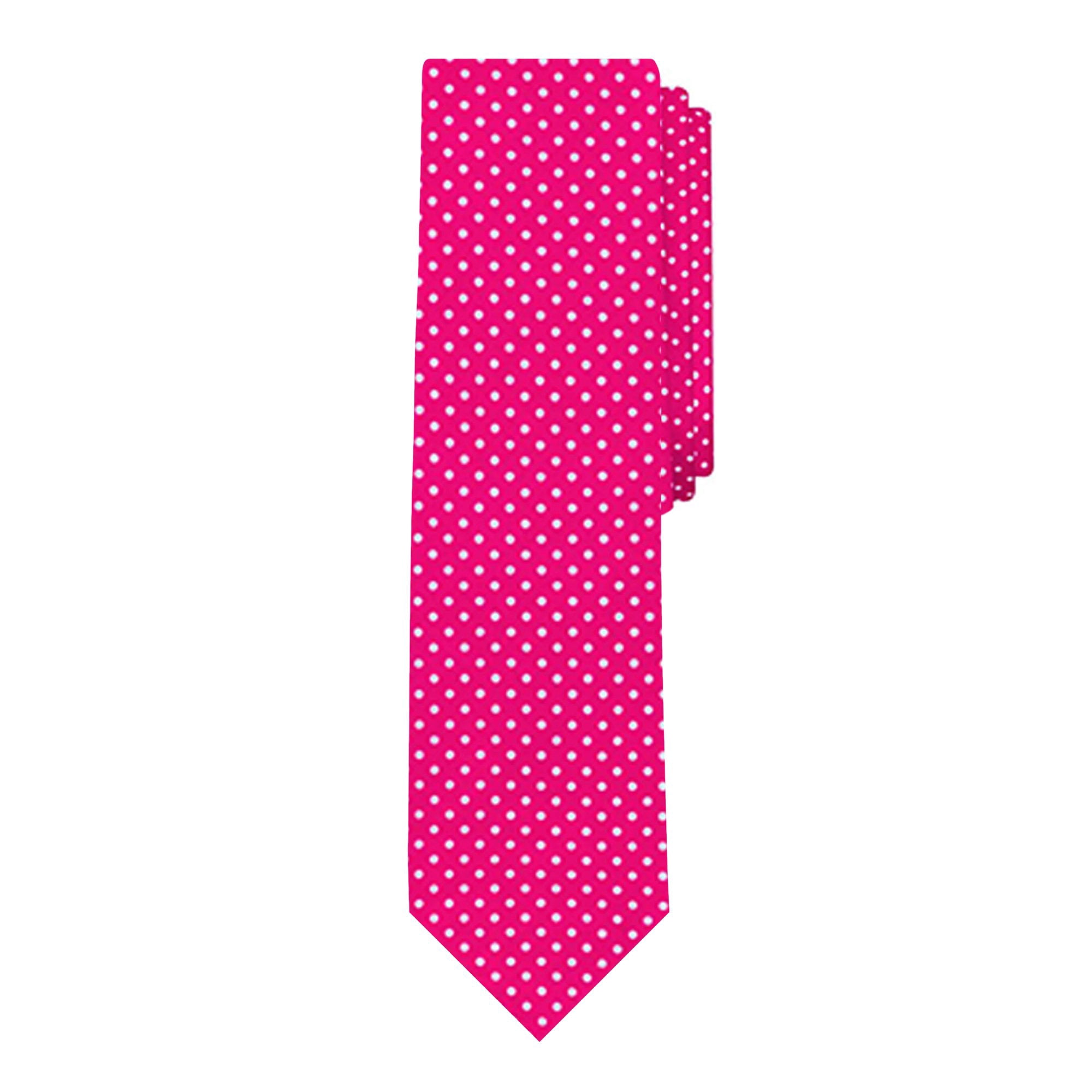 Jacob Alexander Polka Dot Print Boys Regular Polka Dotted Tie - Fuchsia ...