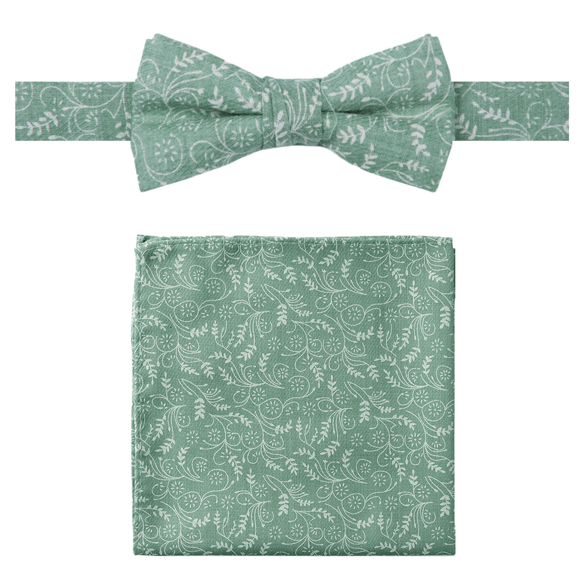 Jacob Alexander Young Boys' Floral Cotton Pre-Tied Banded Bow Tie and ...