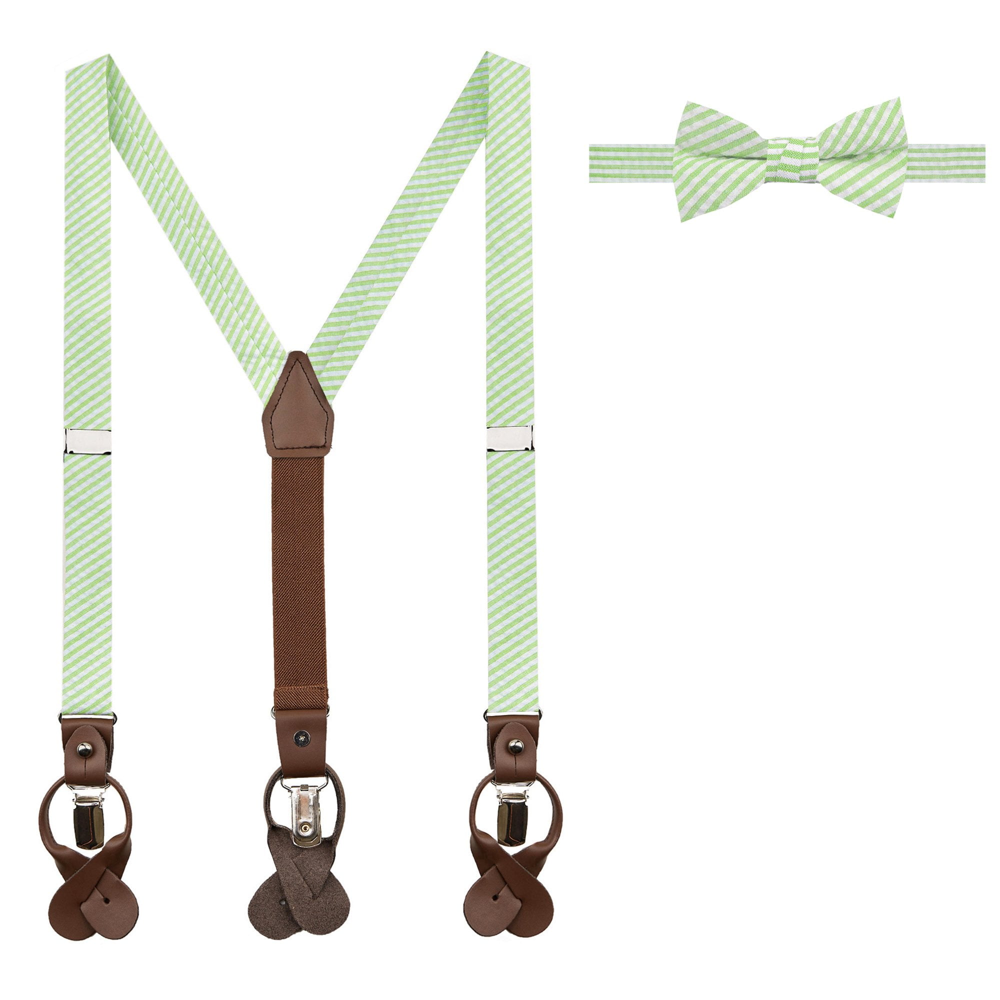 Jacob Alexander Young Boys' Seersucker Suspenders and Pre-Tied Banded ...