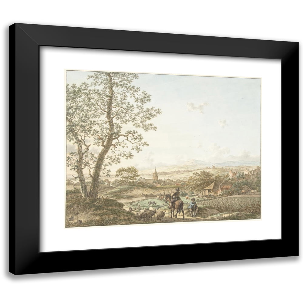 Jacob Cats 14x12 Black Modern Framed Museum Art Print Titled - Spring ...