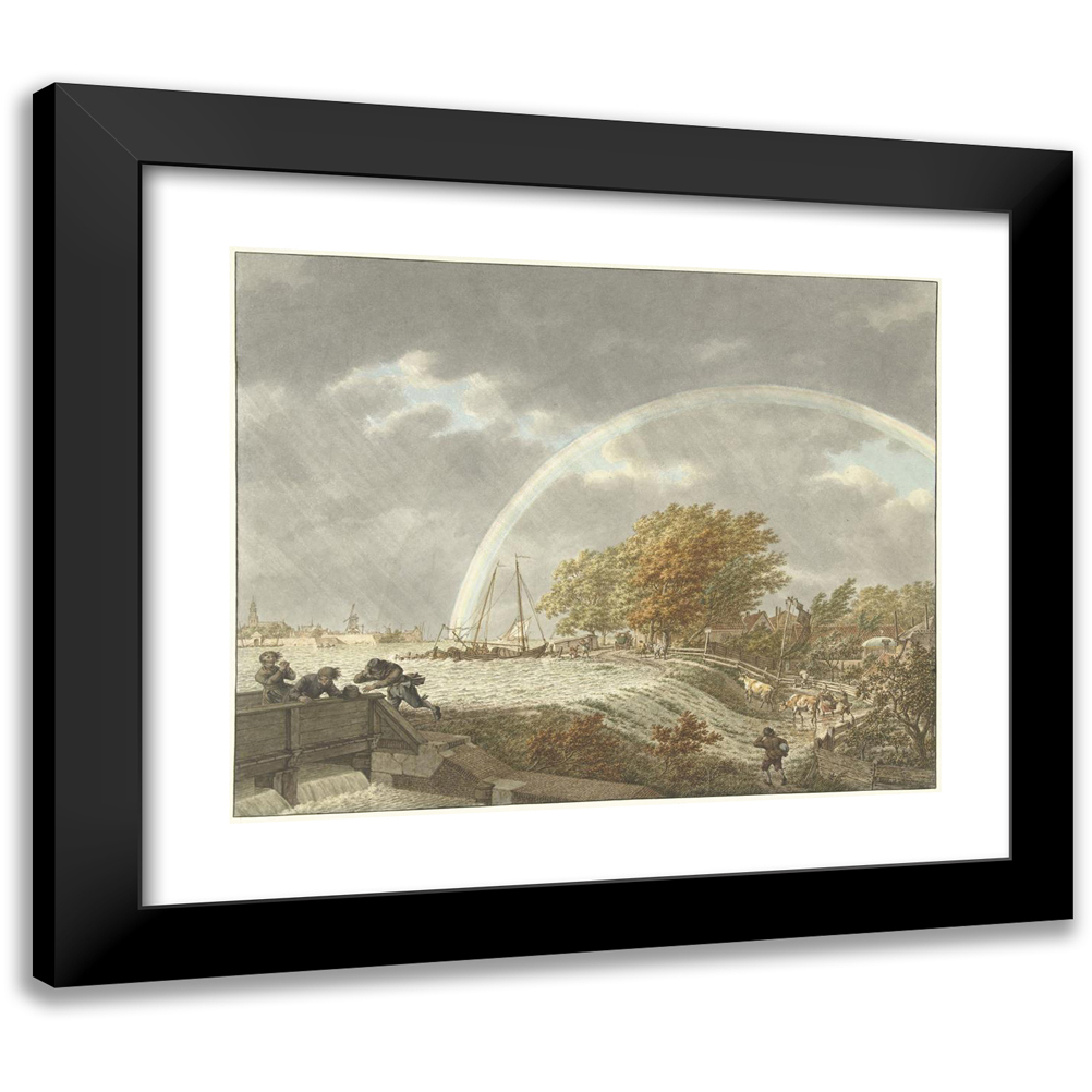 Jacob Cats 24x20 Black Modern Framed Museum Art Print Titled - Autumn ...