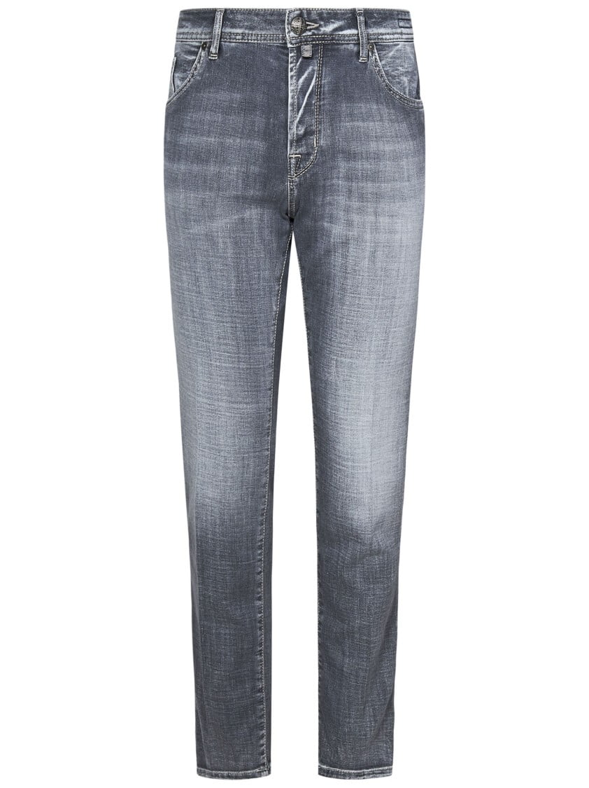 Jacob Cohen Faded Grey Slim Fit Denim Jeans (Men's) - Walmart.com