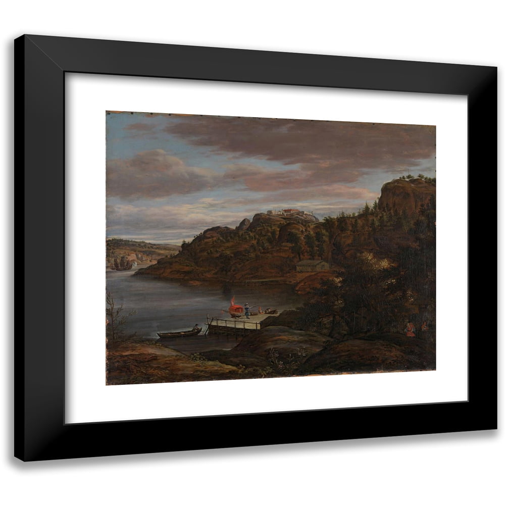 Jacob Coning 14x12 Black Modern Framed Museum Art Print Titled - Landscape (1702) - Walmart.com