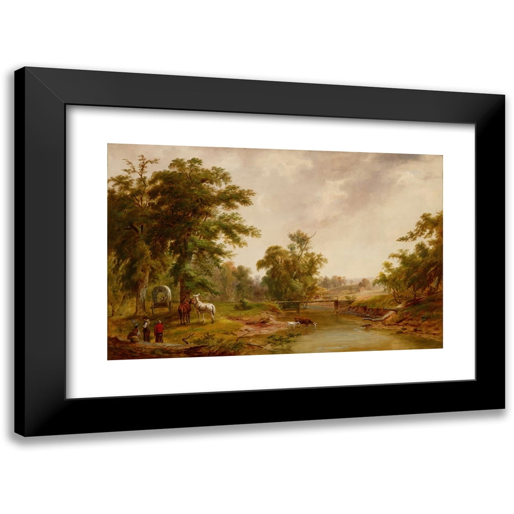 Jacob Cox 18x13 Black Modern Framed Museum Art Print Titled - Scene in ...