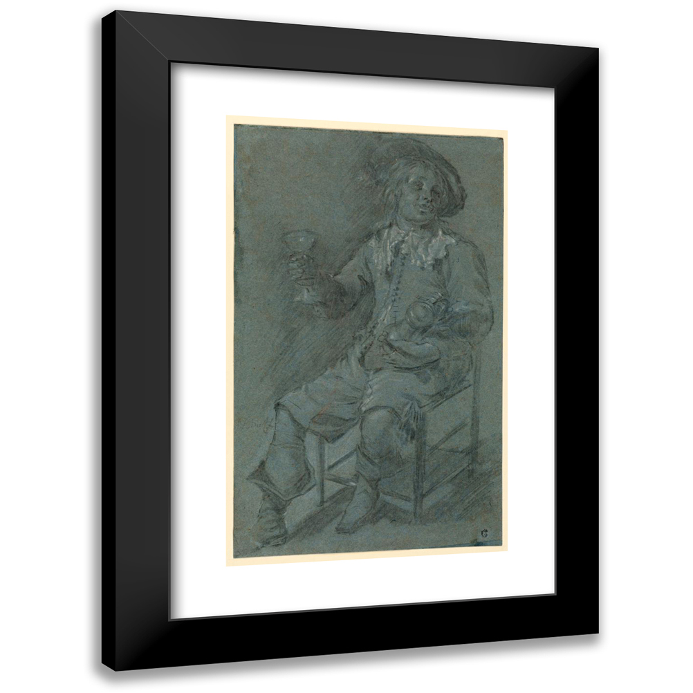 Jacob Duck 10x14 Black Modern Framed Museum Art Print Titled - Seated ...