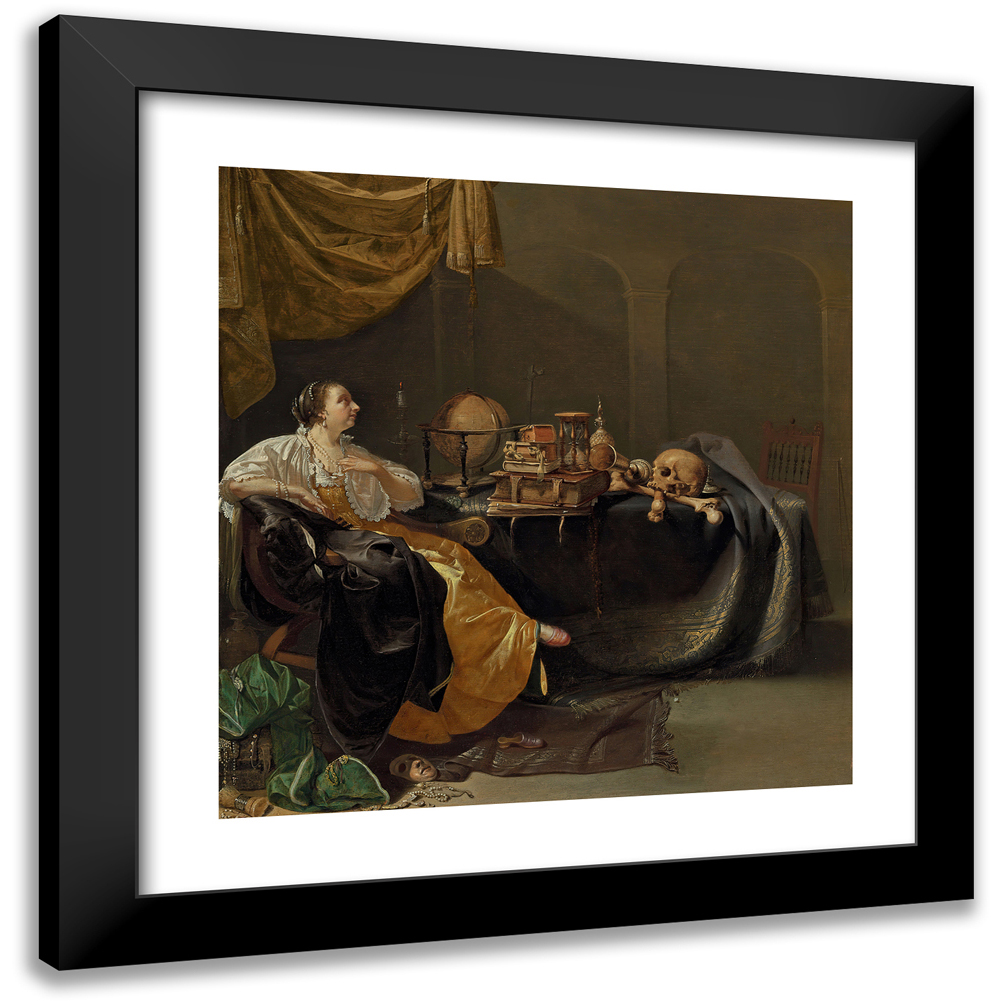 Jacob Duck 12x12 Black Modern Framed Museum Art Print Titled - An ...