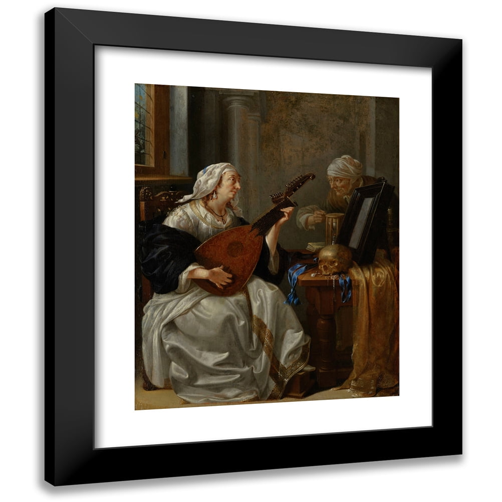 Jacob Duck 12x14 Black Modern Framed Museum Art Print Titled - Woman ...