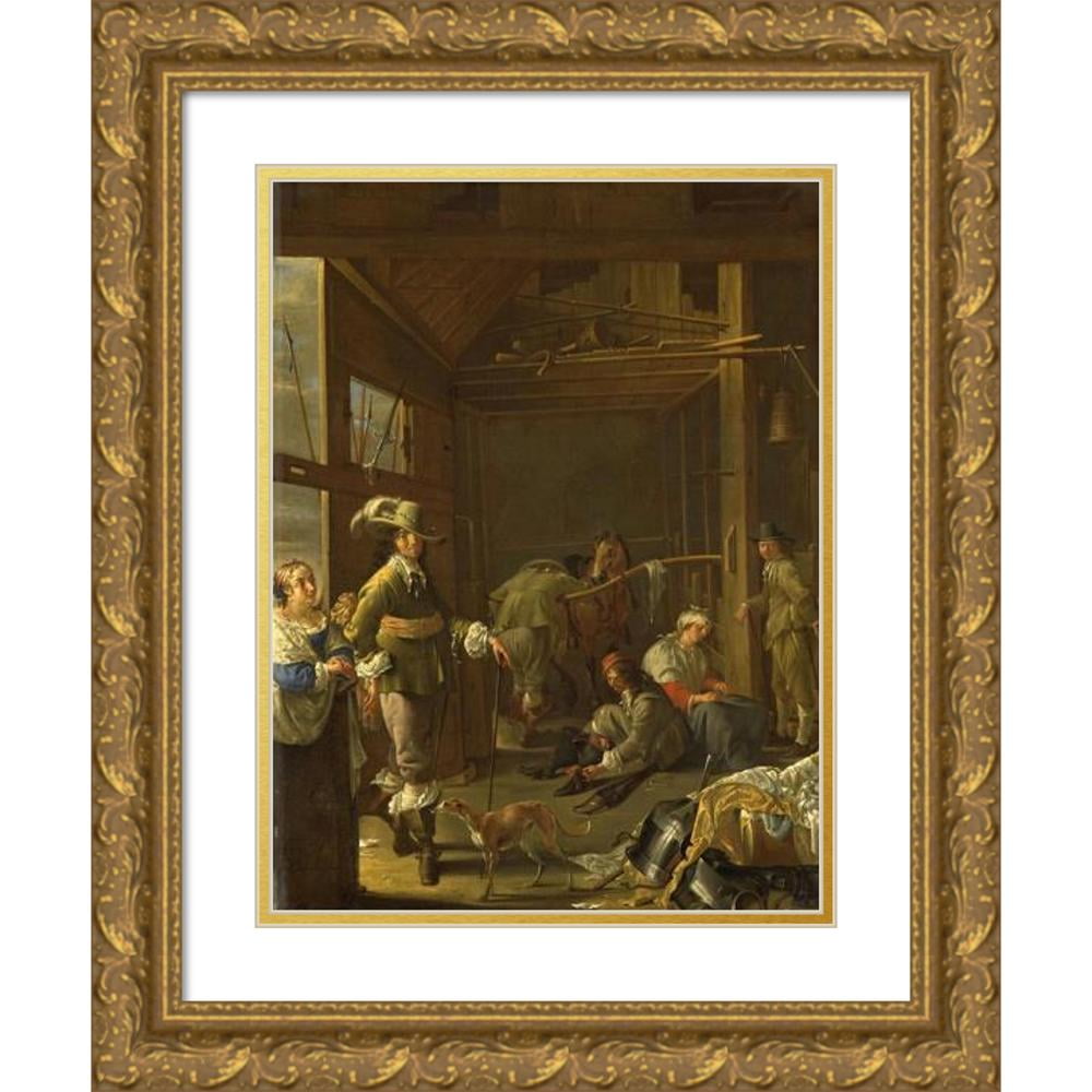 Jacob Duck 19x24 Gold Ornate Framed and Double Matted Museum Art Print ...