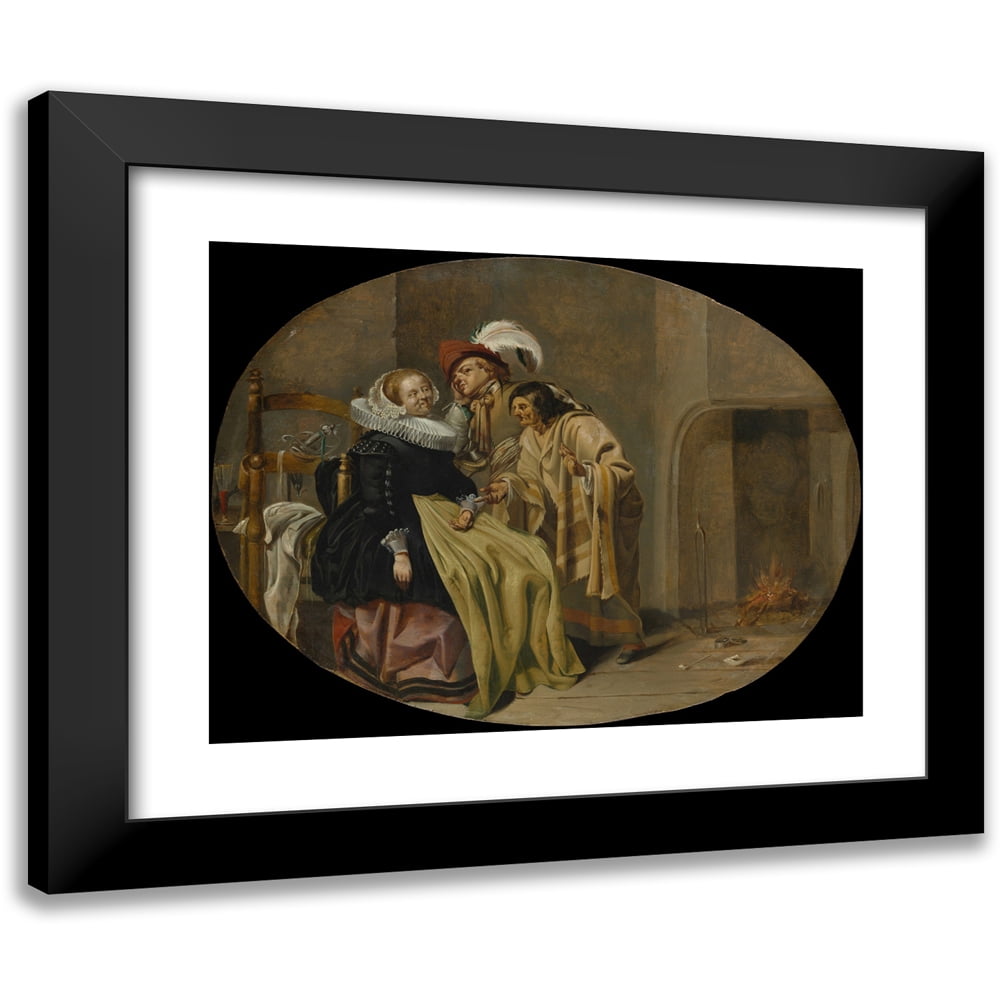 Jacob Duck 24x19 Black Modern Framed Museum Art Print Titled - A Couple ...