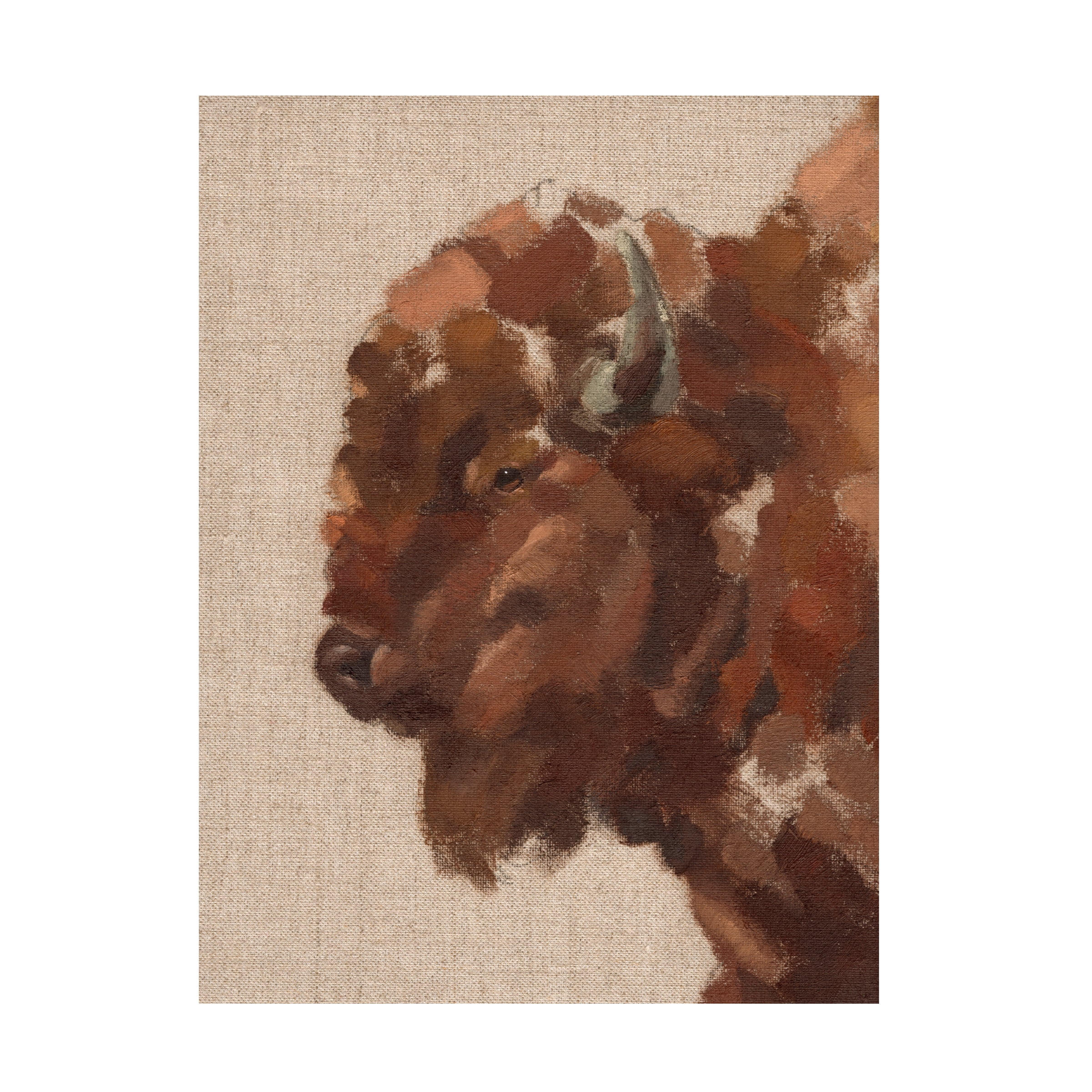 Jacob Green 'Tiled Bison II' Canvas Art - Walmart.com