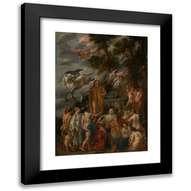 Jacob Jordaens 11x14 Black Modern Framed Museum Art Print Titled ...