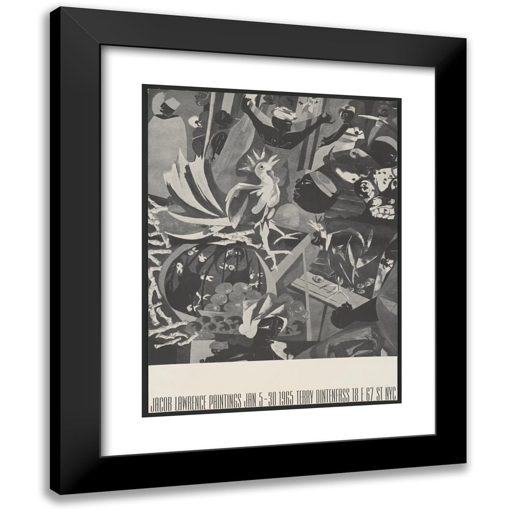 Jacob Lawrence 15x18 Black Modern Framed Museum Art Print Titled ...