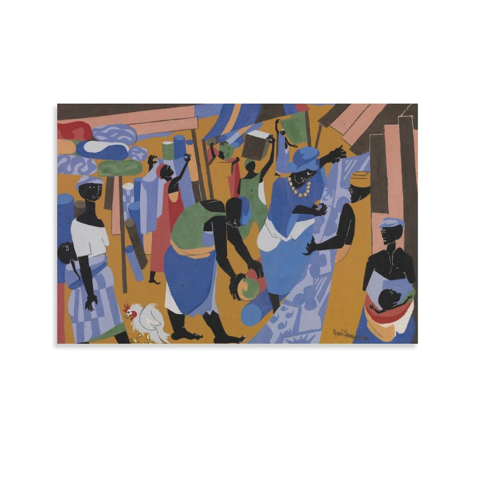 Jacob Lawrence Art Poster (10) Posters Wall Art Painting Canvas Gift ...