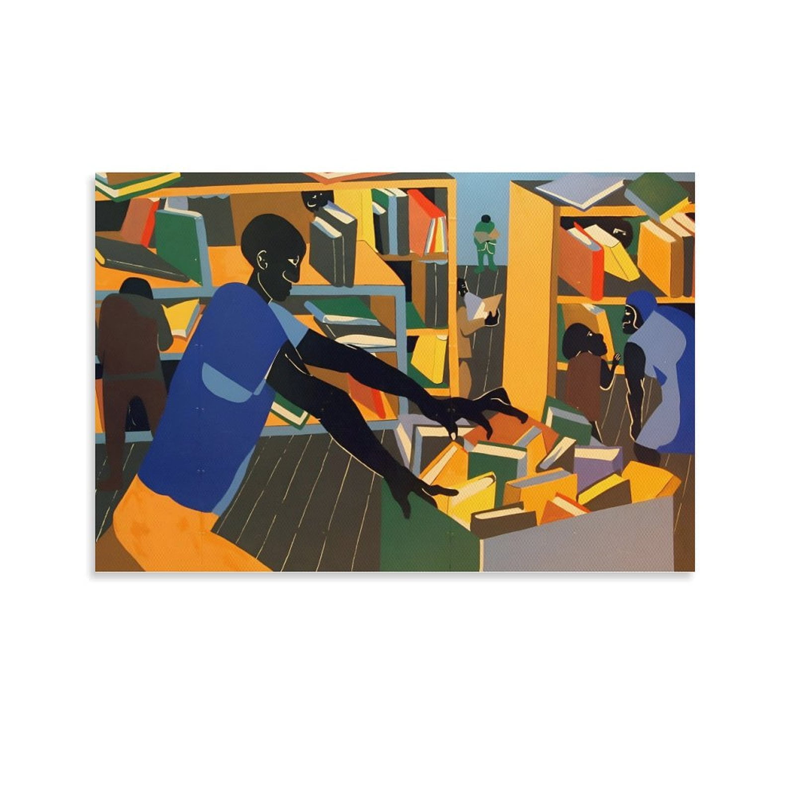 Jacob Lawrence Art Poster (15) Poster Cool Artworks Painting Wall Art ...