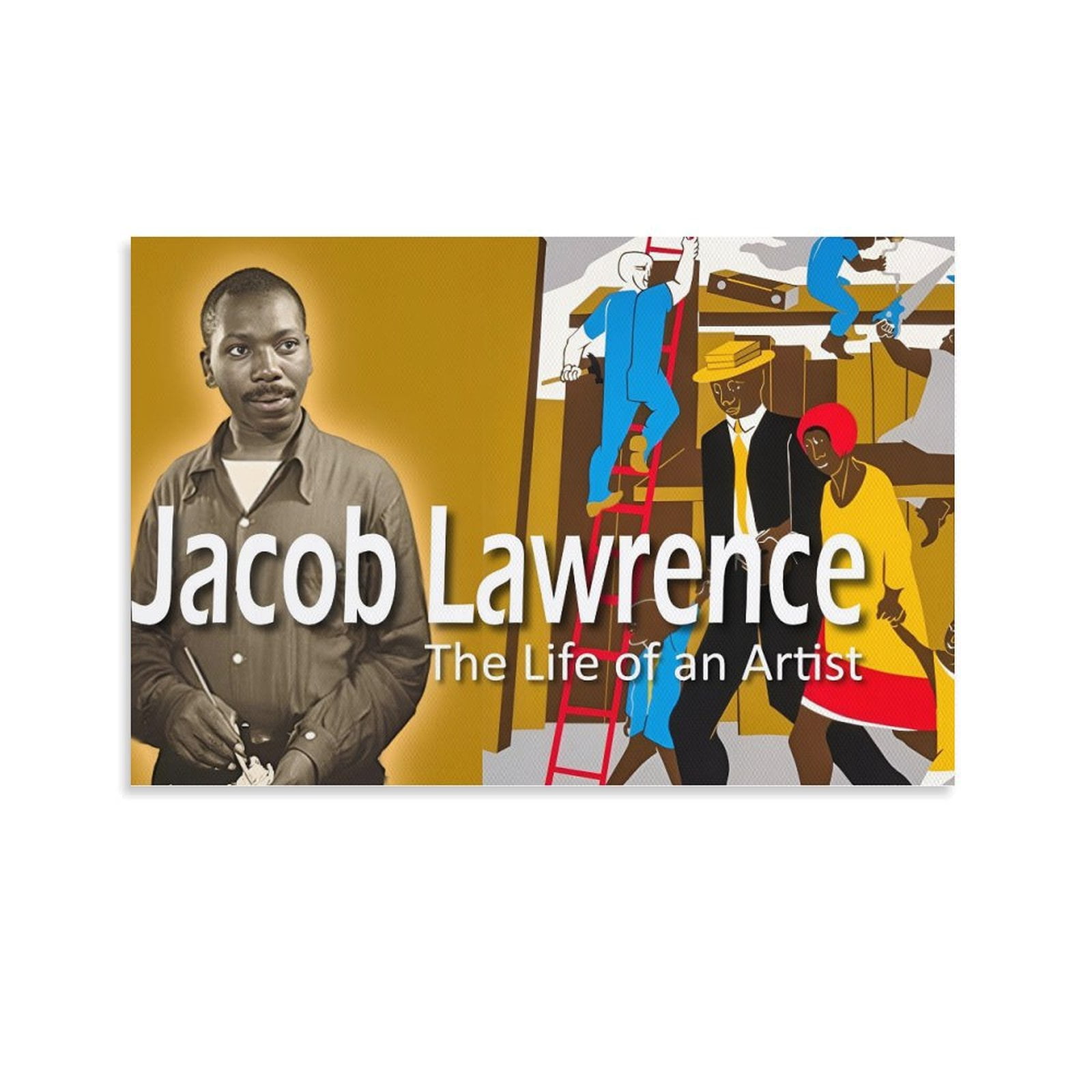 Jacob Lawrence Art Poster (17) Poster Cool Artworks Painting Wall Art ...
