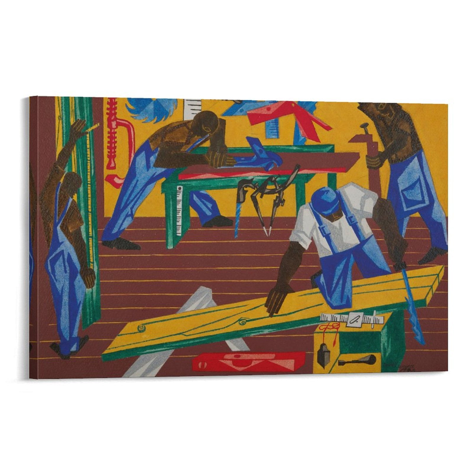 Jacob Lawrence Print Painting (24) Canvas Wall Art Poster Decorative ...