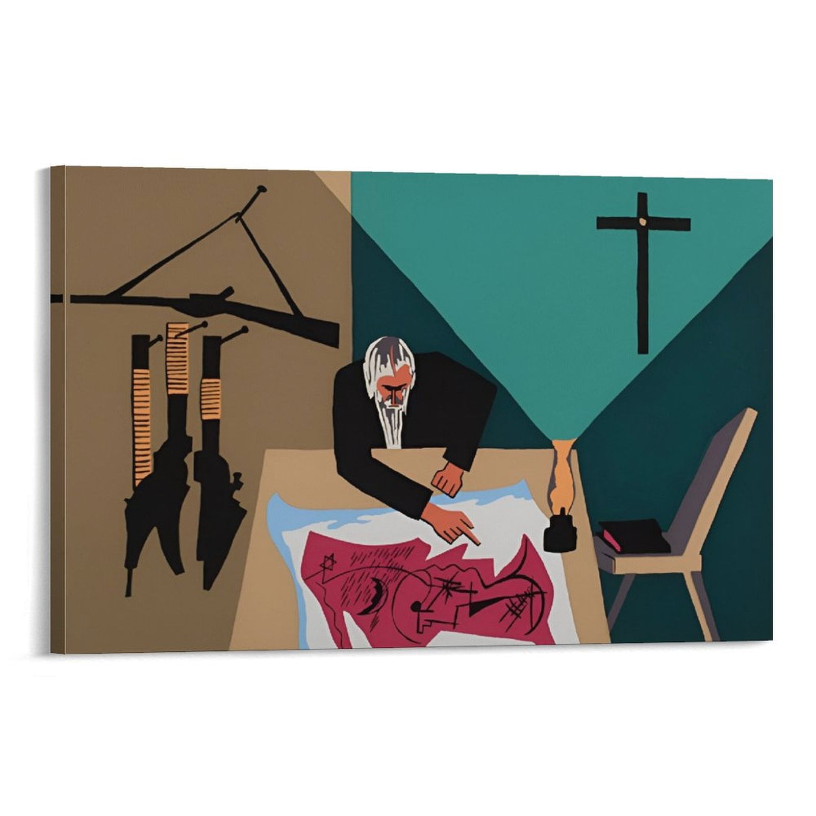 Jacob Lawrence Print Painting (34) Canvas Art Poster and Wall Art ...