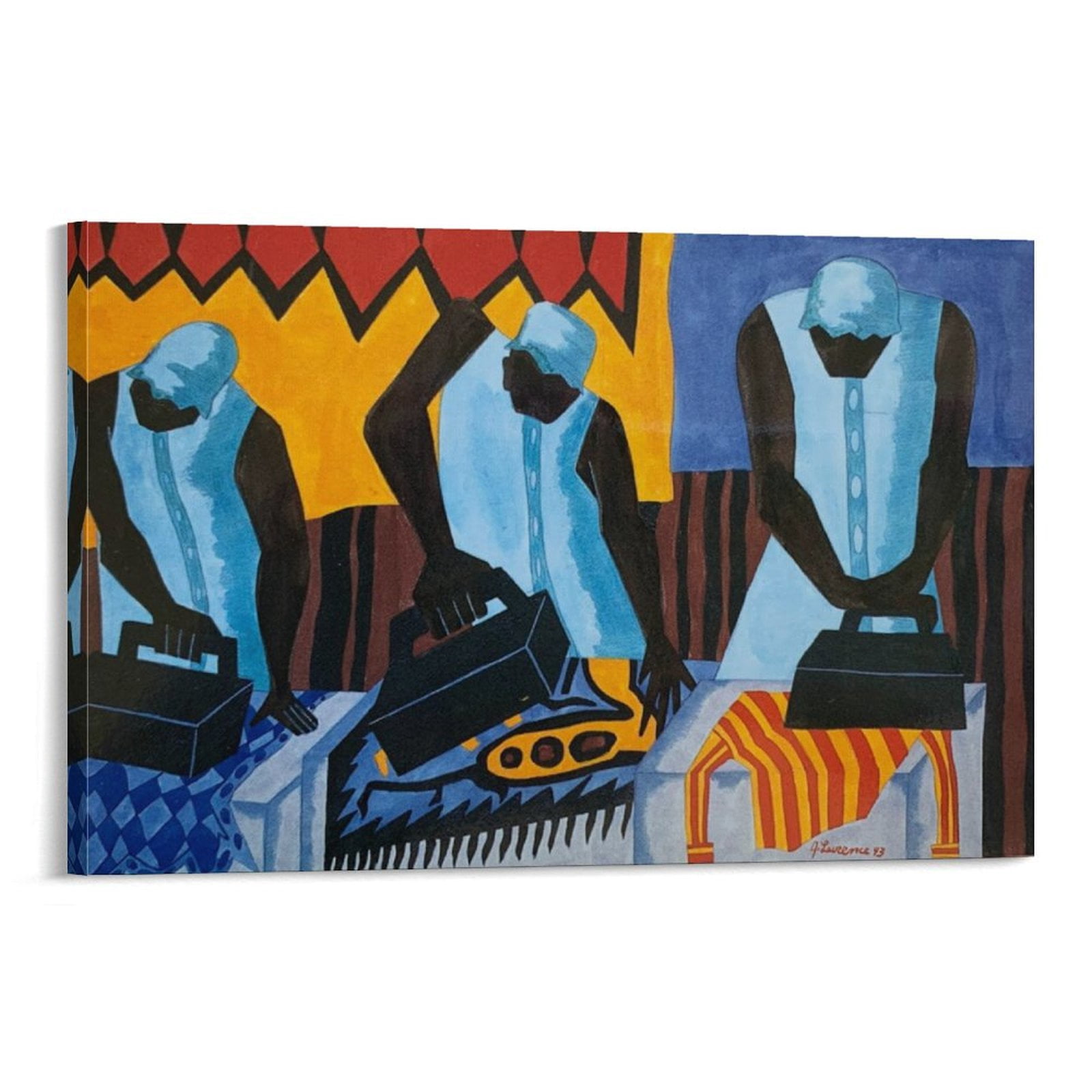 Jacob Lawrence Print Painting (6) Print Photo Art Painting Canvas ...