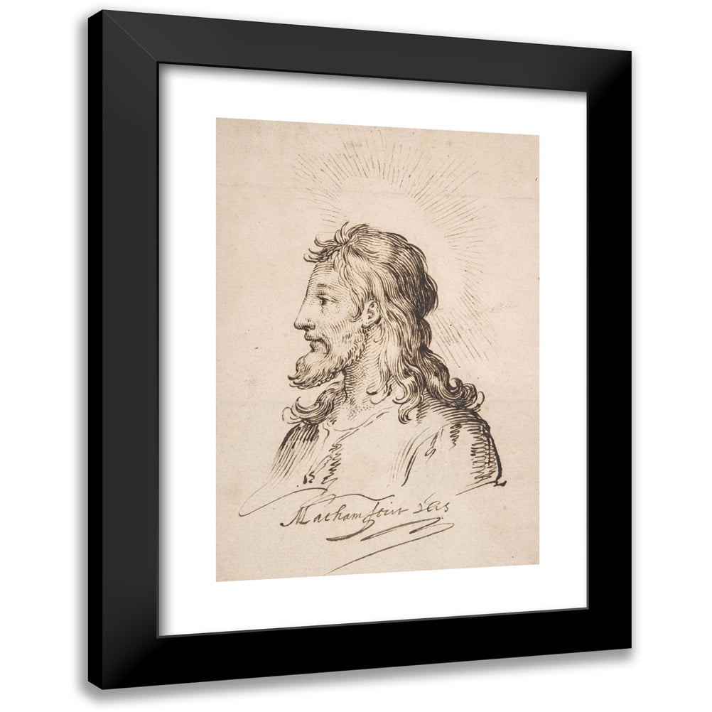 Jacob Matham 18x24 Black Modern Framed Museum Art Print Titled - Head ...