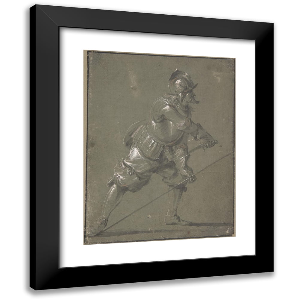 Jacob Matthias Weyer 12x14 Black Modern Framed Museum Art Print Titled ...