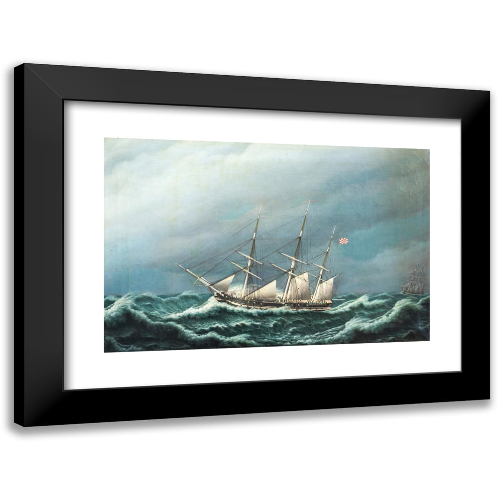 Jacob Petersen 24x17 Black Modern Framed Museum Art Print Titled - Two ...